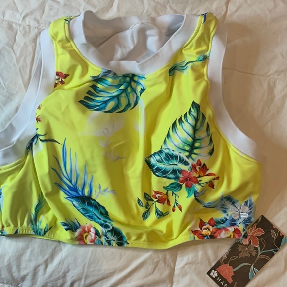 Hapari | Swim | Nwt Hapari Crop Tankini Top L | Poshmark